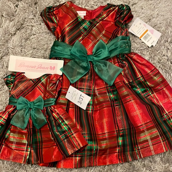 Bonnie Jean | Dresses | Nwt Bonnie Jean Holiday Dress With Matching ...